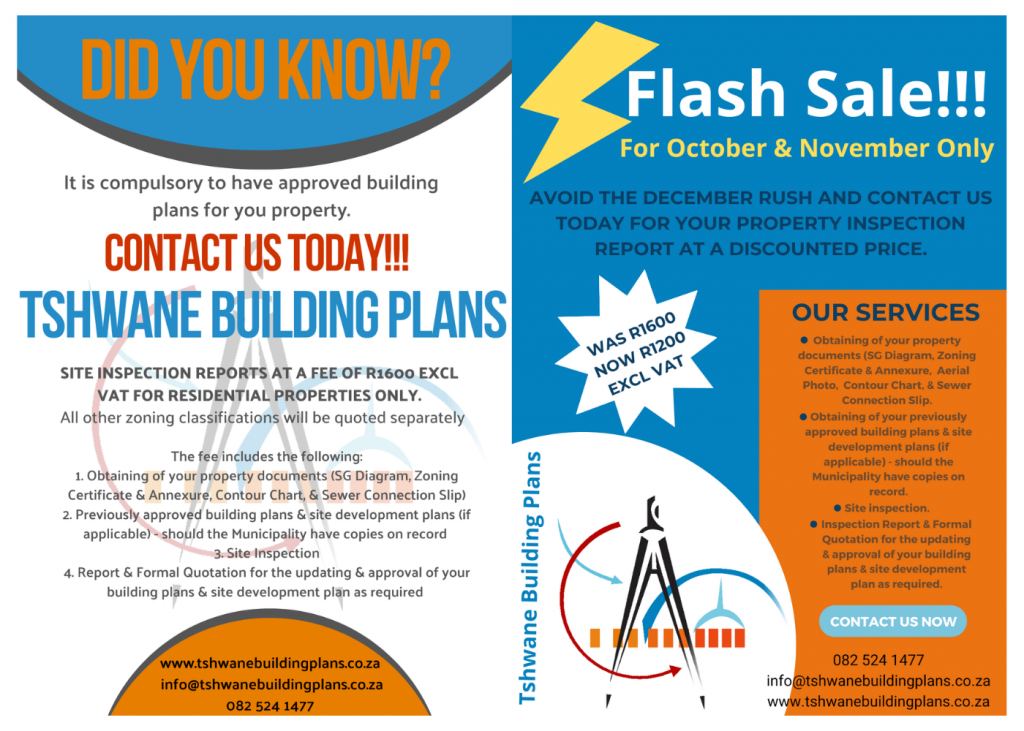 Tshwane Building Plans / Tshwane Bouplanne Buildingplans